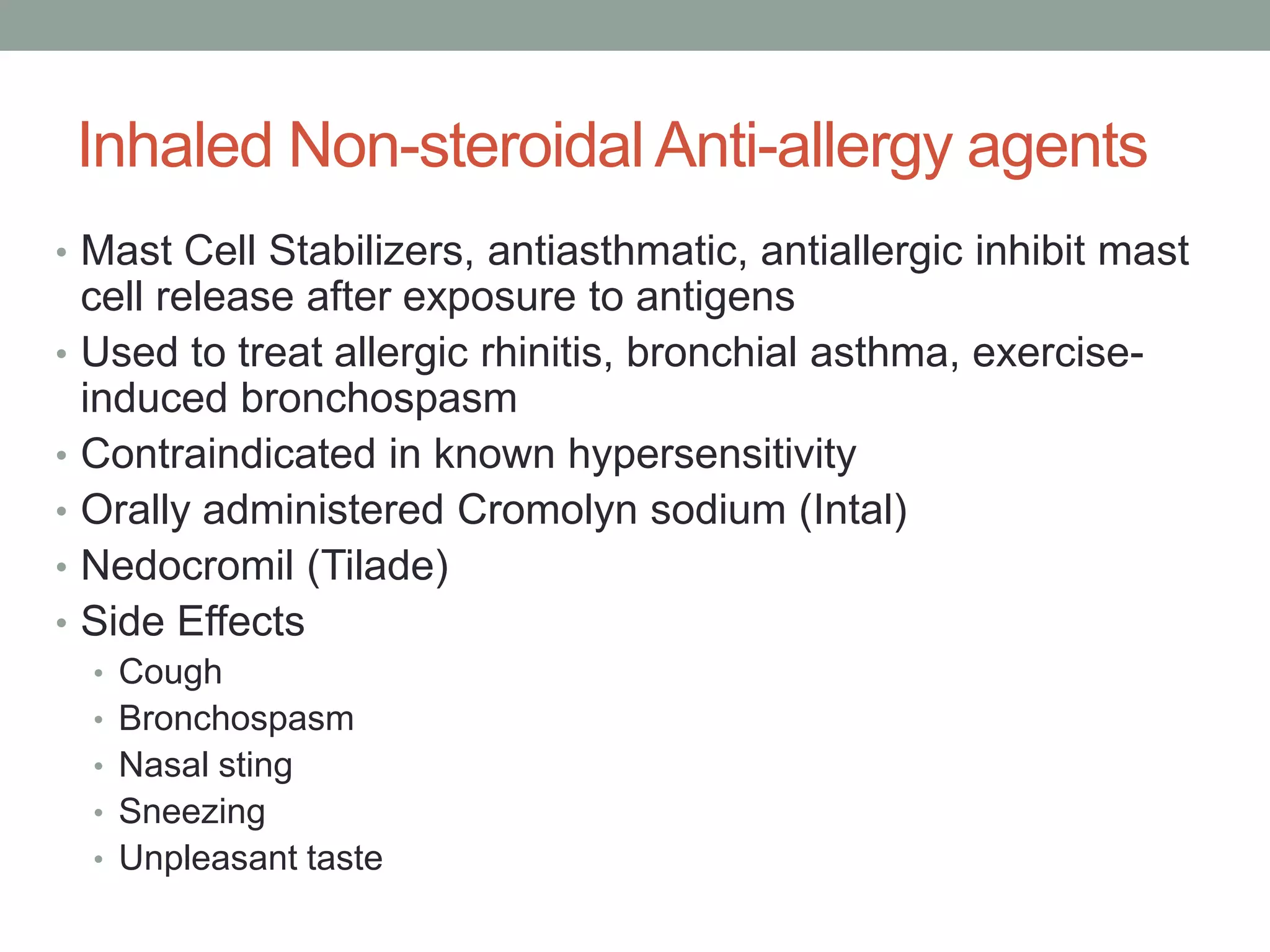 Respiratory medications | PPTX
