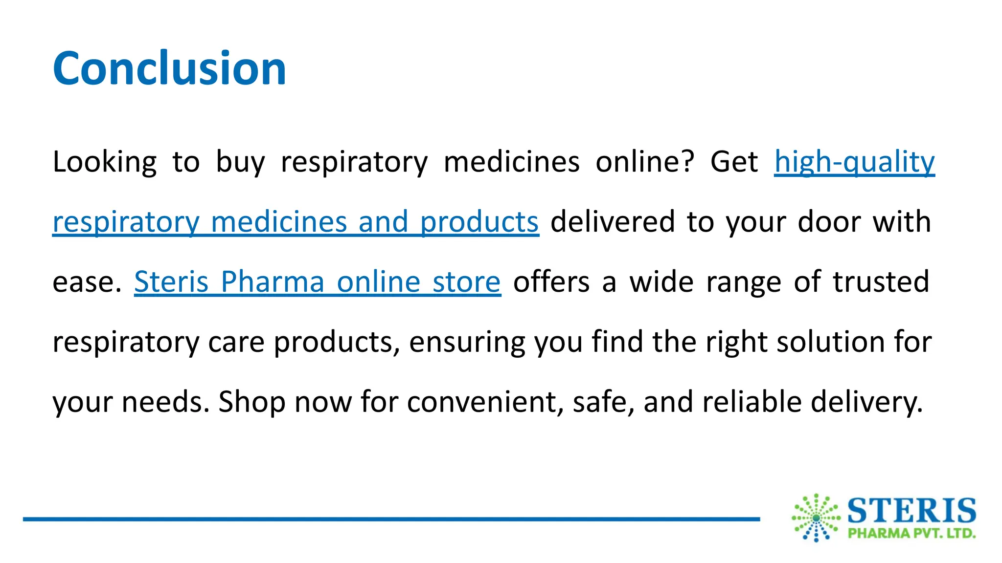 Respiratory Medicines and Products: Types, Benefits, Side Effects, Precautions And More - Steris ...