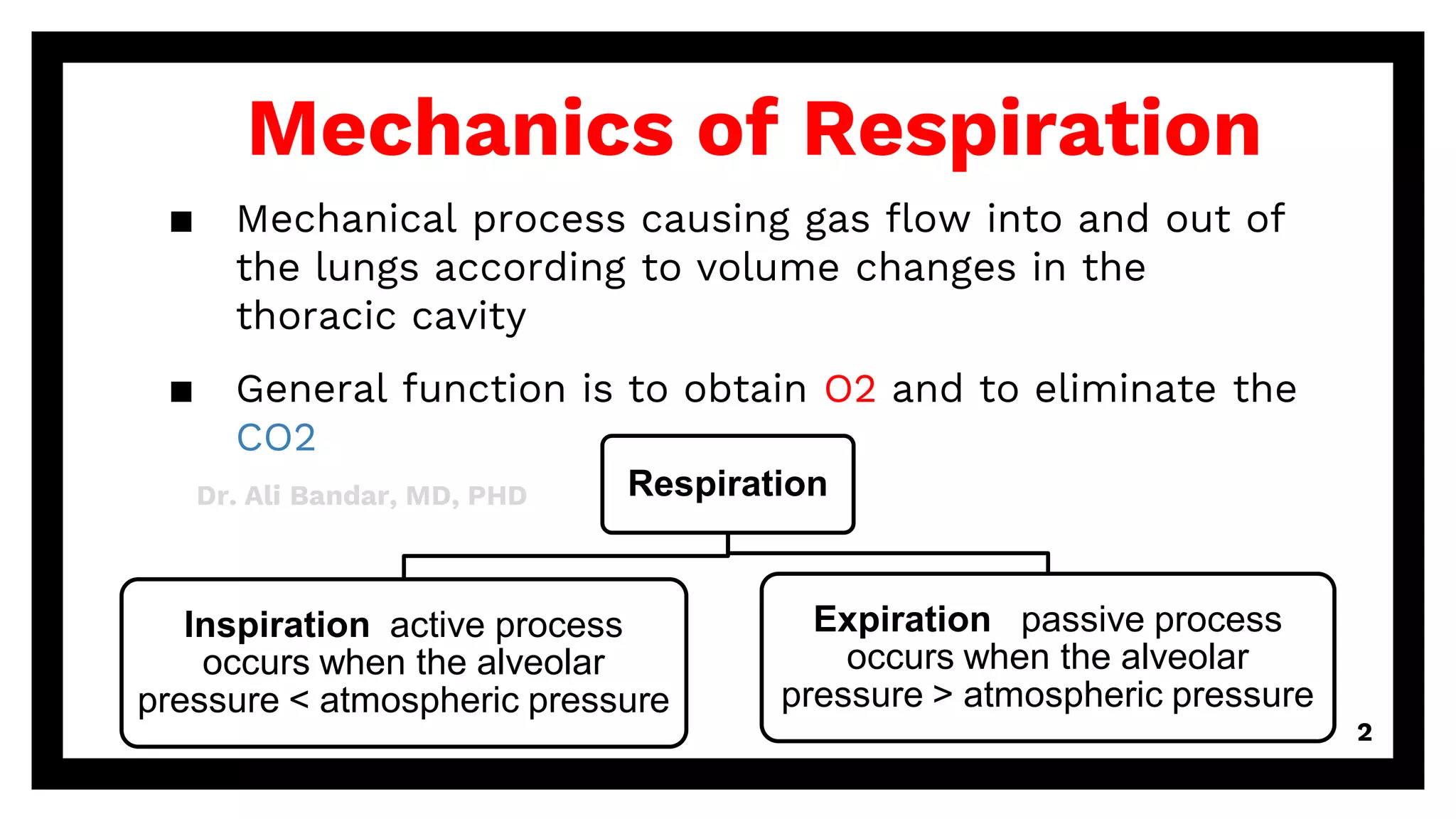 Mechanics of breathing, Lung mechanics, ventilation, Oxygen and Carbon ...