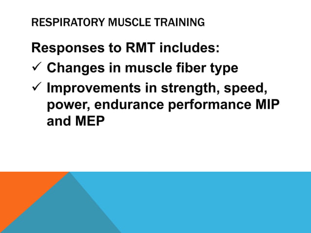Respiratory muscle training... | PPTX | Physical Therapy | Wellness