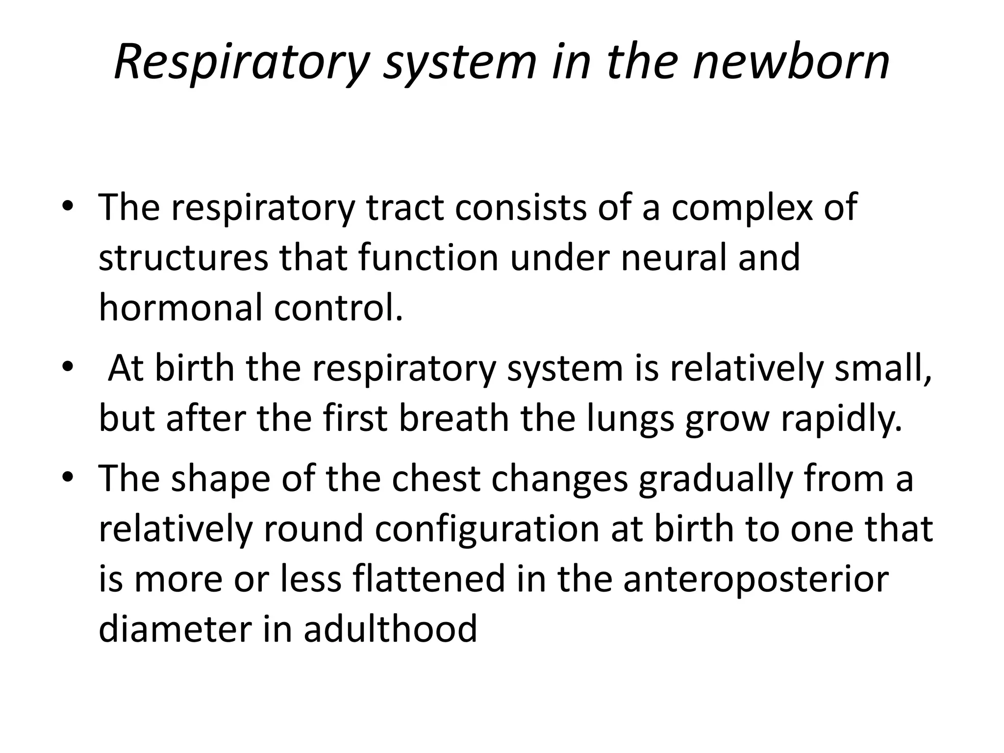 Respiratory newborn | PPTX