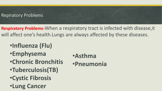 The Respiration and the Problems of Respiratory System | PPT