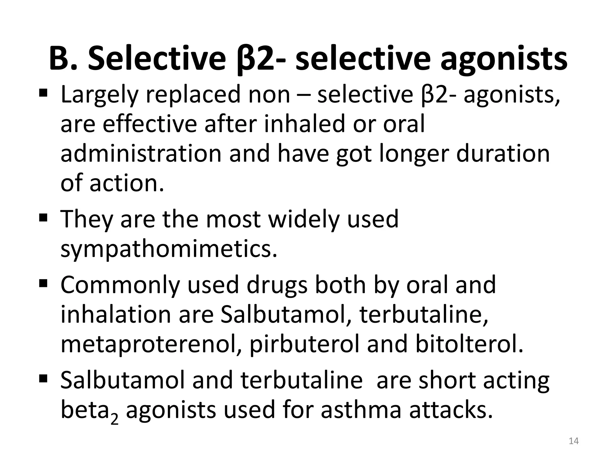 Respiratory pharmacology | PPTX