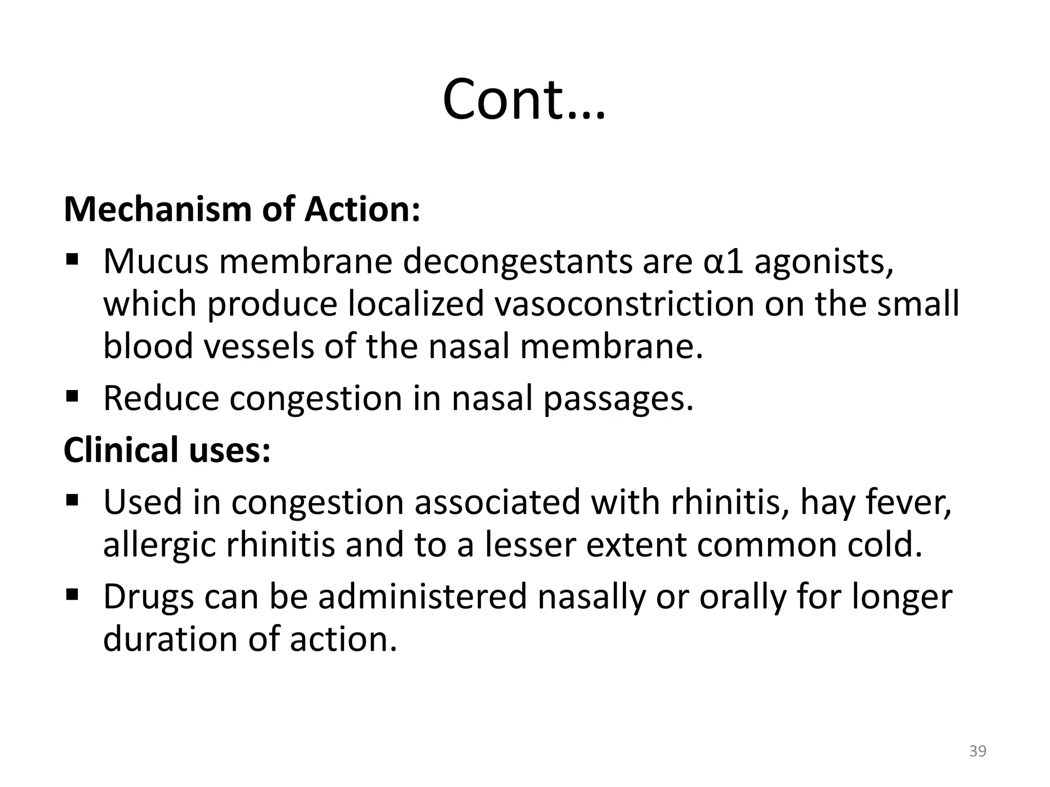 Respiratory pharmacology | PPTX