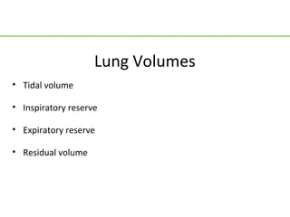 Respiratory physiology | PPT