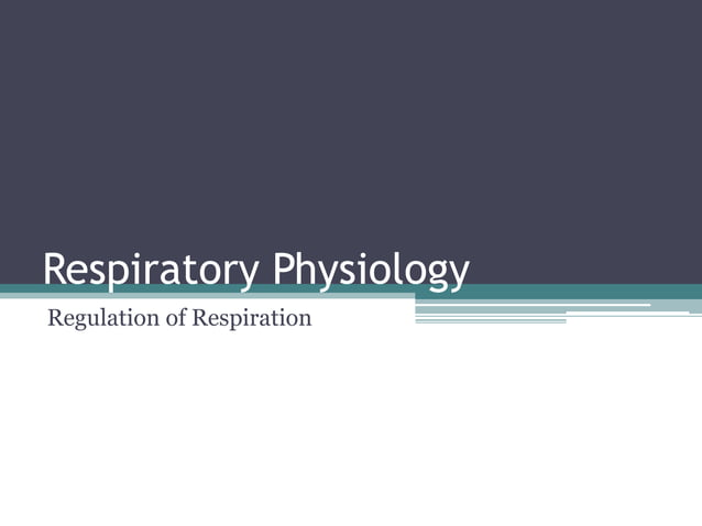 Respiratory physiology | PPT