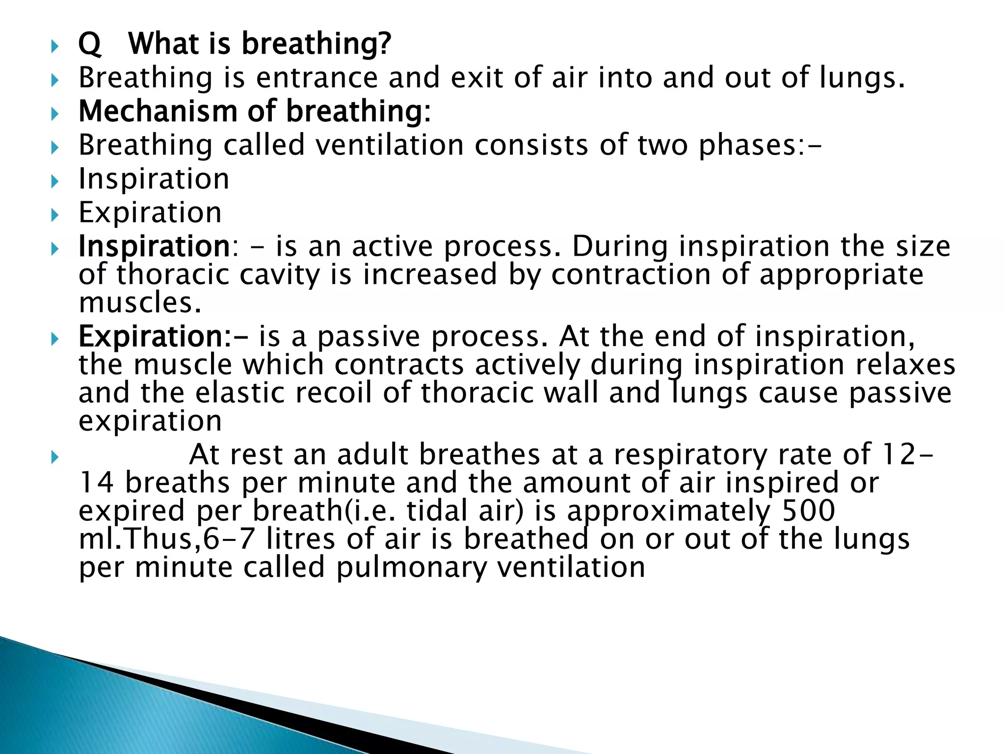 Respiratory physiology | PPT