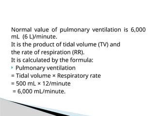 respiratory physiology.pptx and anatomy eee | PPT