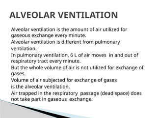 respiratory physiology.pptx and anatomy eee | PPT