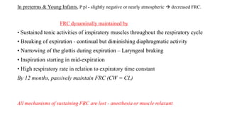 Respiratory physiology pediatric anesthesia | PDF