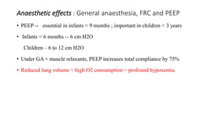 Respiratory physiology pediatric anesthesia | PDF