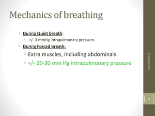 Respiratory physiology 2 | PPTX