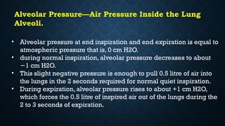 respiratory physiology and it's anaesthetic implications | PPTX