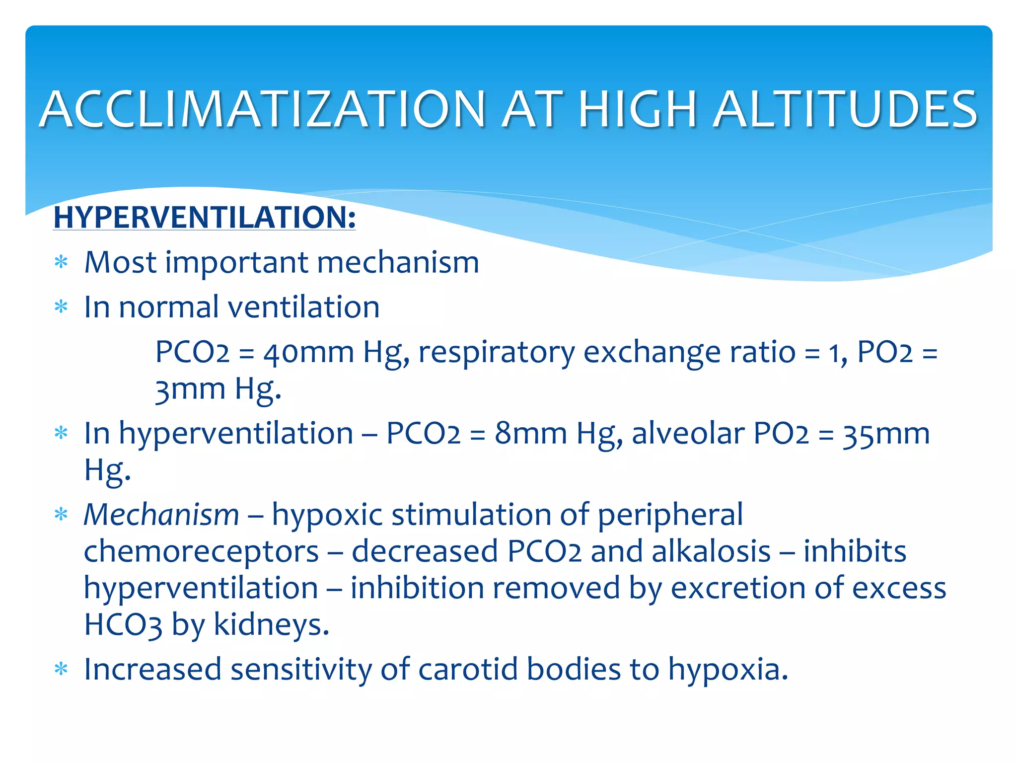 Respiratory physiology at high altitudes | PPTX