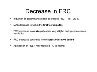 Respiratory physiology in awake and anaesthetized patients | PPT | Lung ...