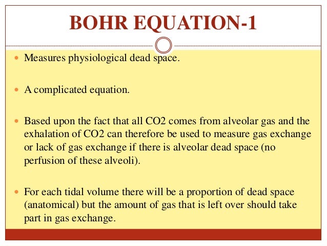 Physiological dead space equation - pinoywera
