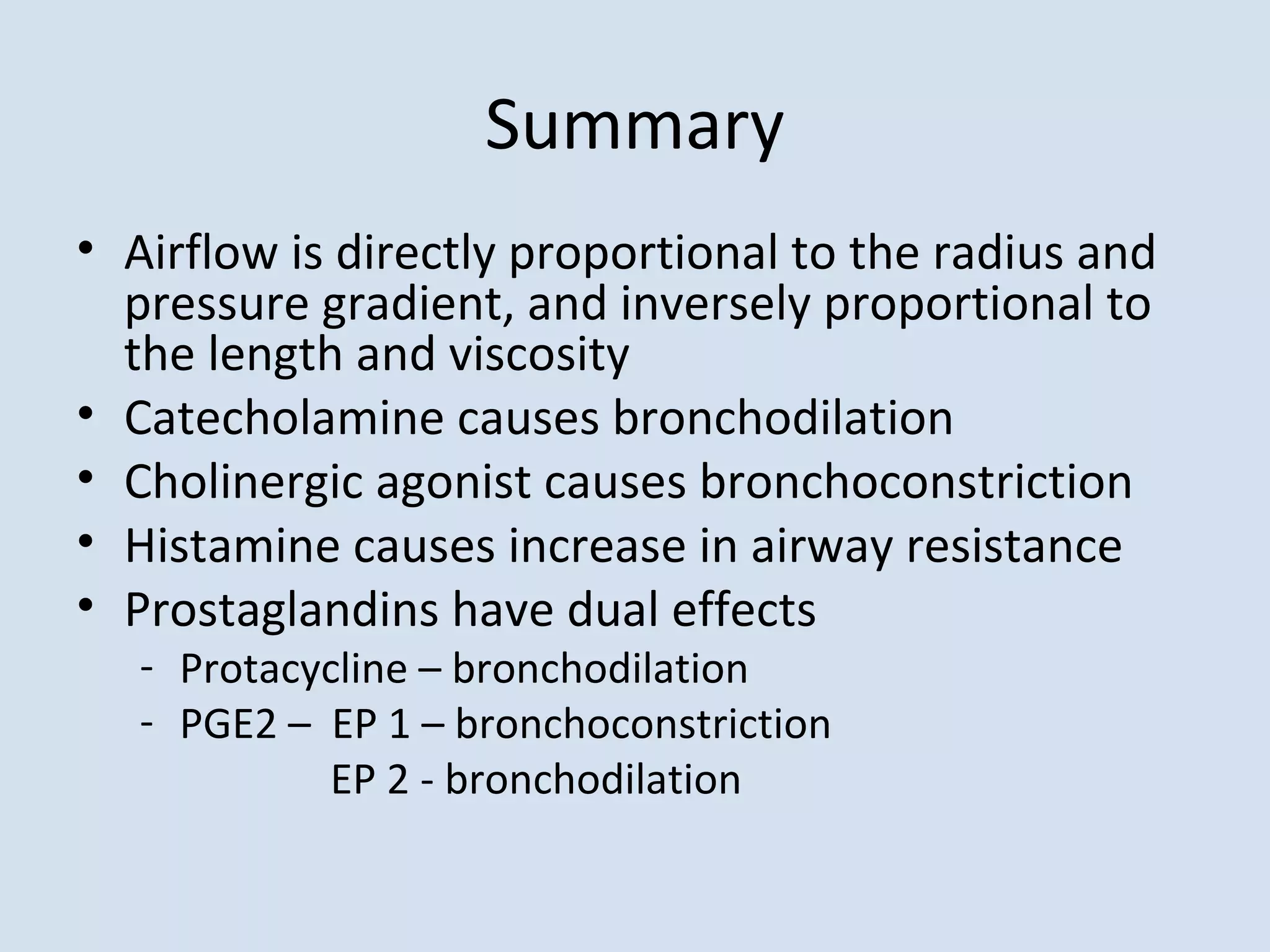 Respiratory physiology on airway resistance | PPT