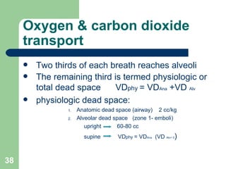 Respiratory Physiology & Respiratory Function During Anesthesia | PPT