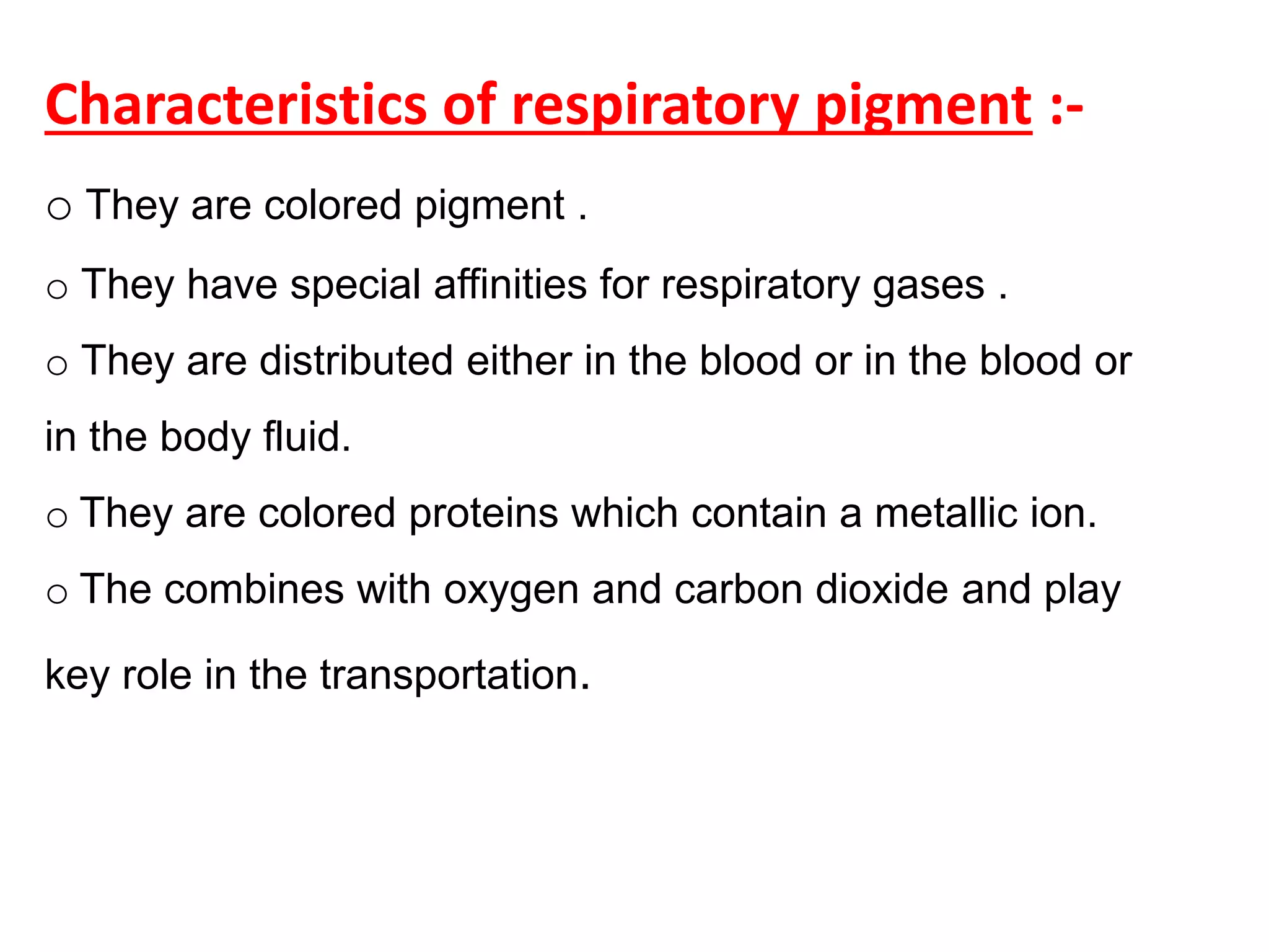 Respiratory Pigment(Girja Pd. Patel) | PPTX