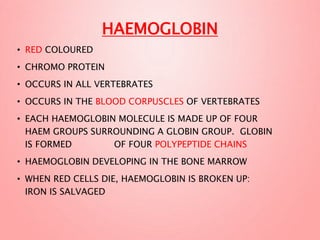 Respiratory pigments | PPTX