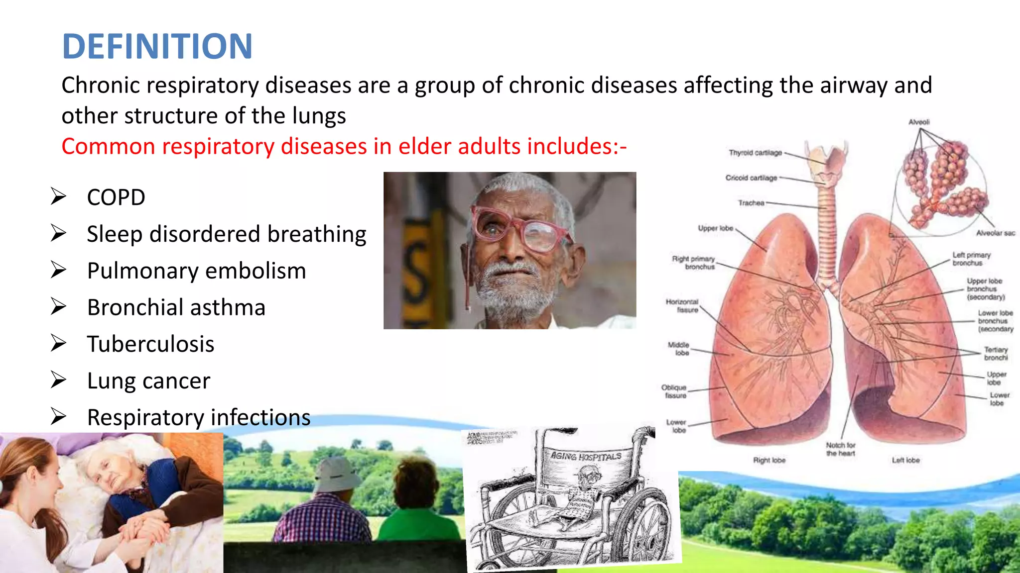 Respiratory problems with aged people | PPTX