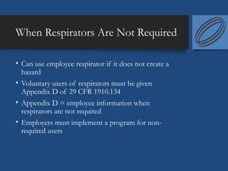 Respiratory Protection | PPT