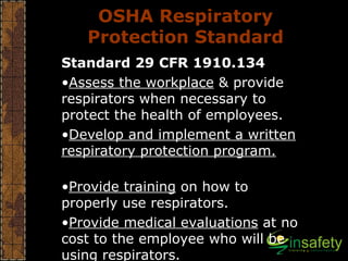 Respiratory Protection for safety in construction works | PPT