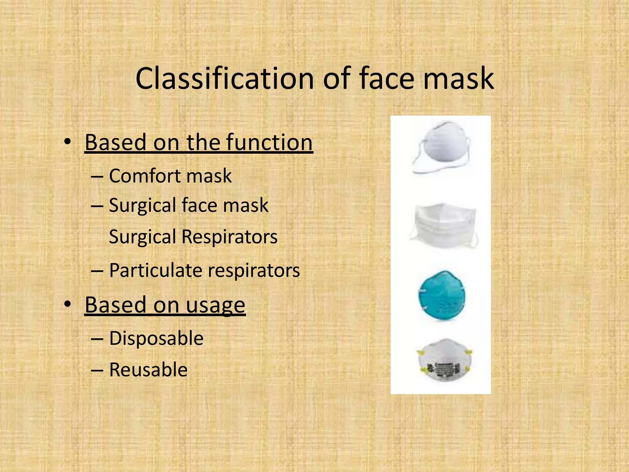 Respiratory protection : face mask respirator | PPTX