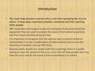 Respiratory protection : face mask respirator | PPTX