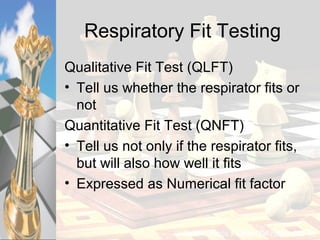 Respiratory protection refresher | PPT