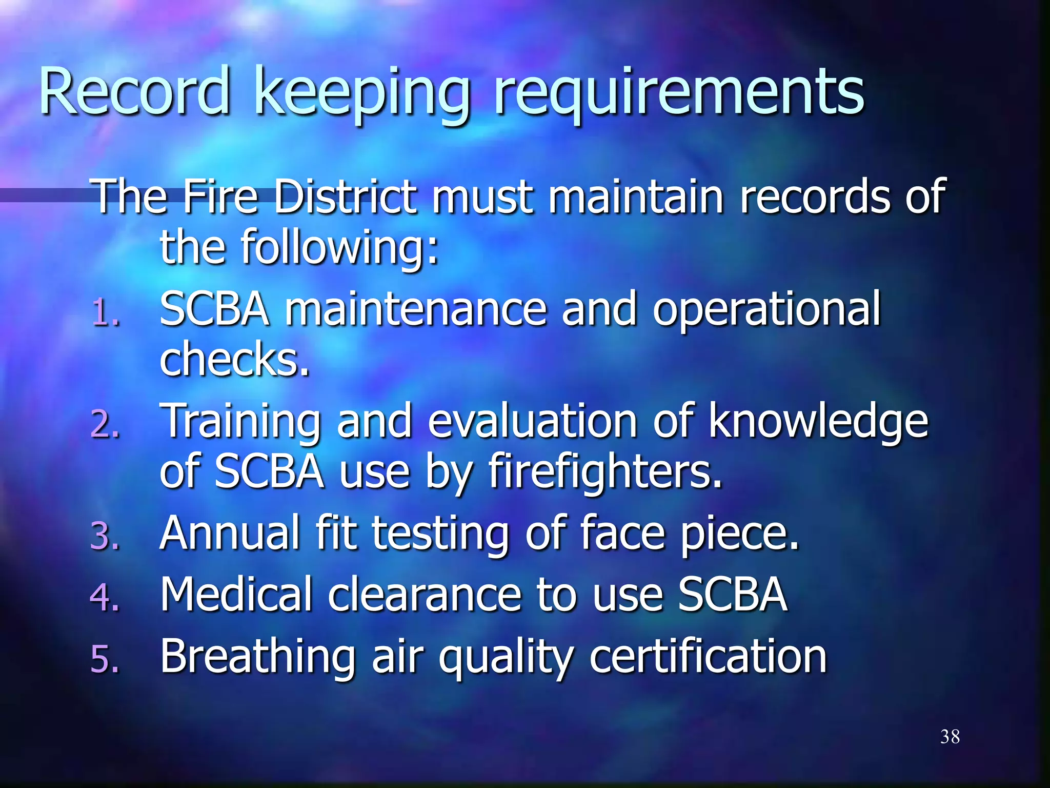SCBA | PPT