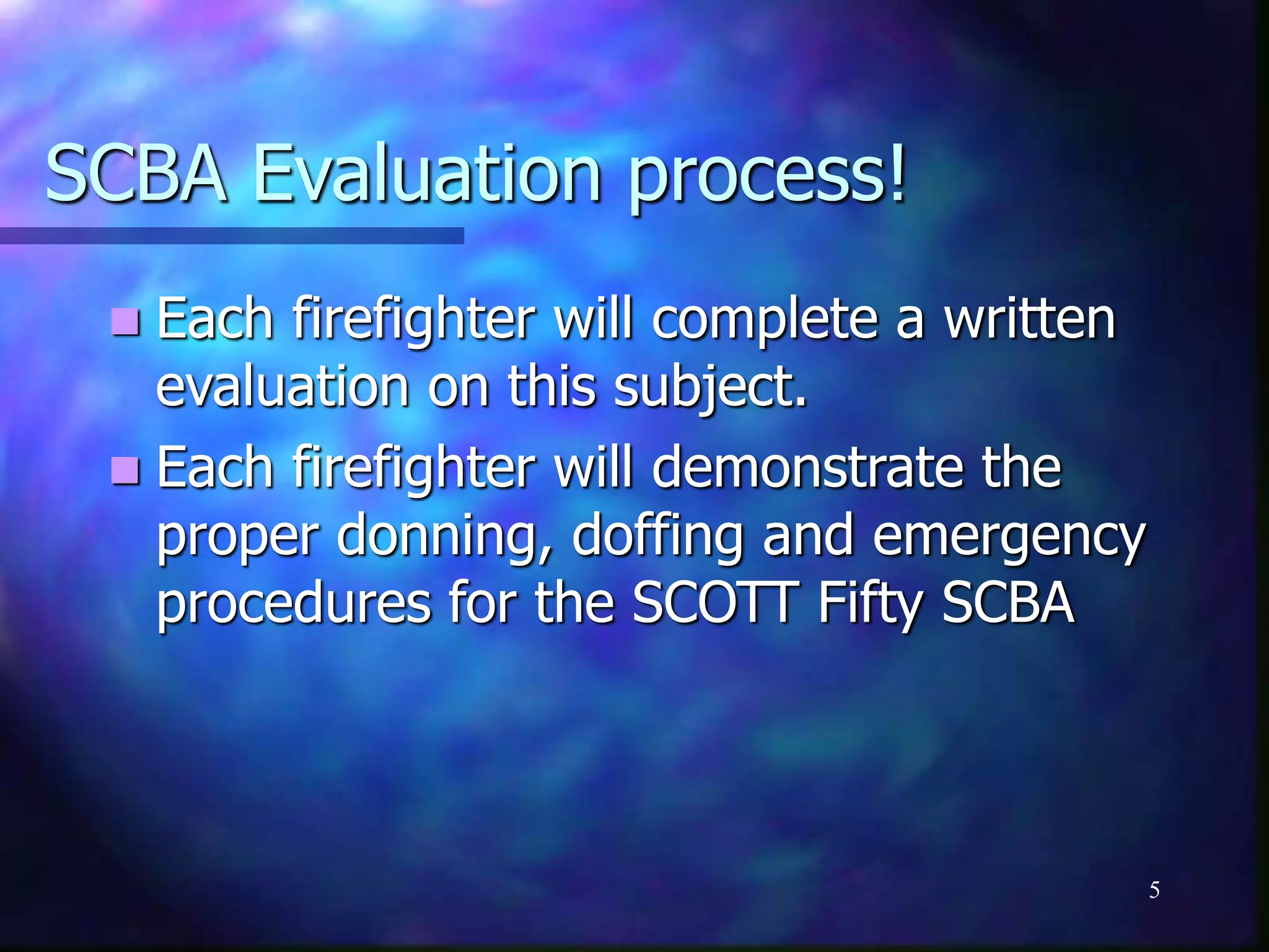 SCBA | PPT