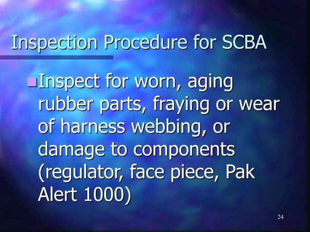 SCBA | PPT | First Aid | Injuries