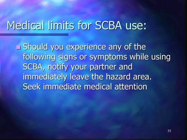 SCBA | PPT | First Aid | Injuries