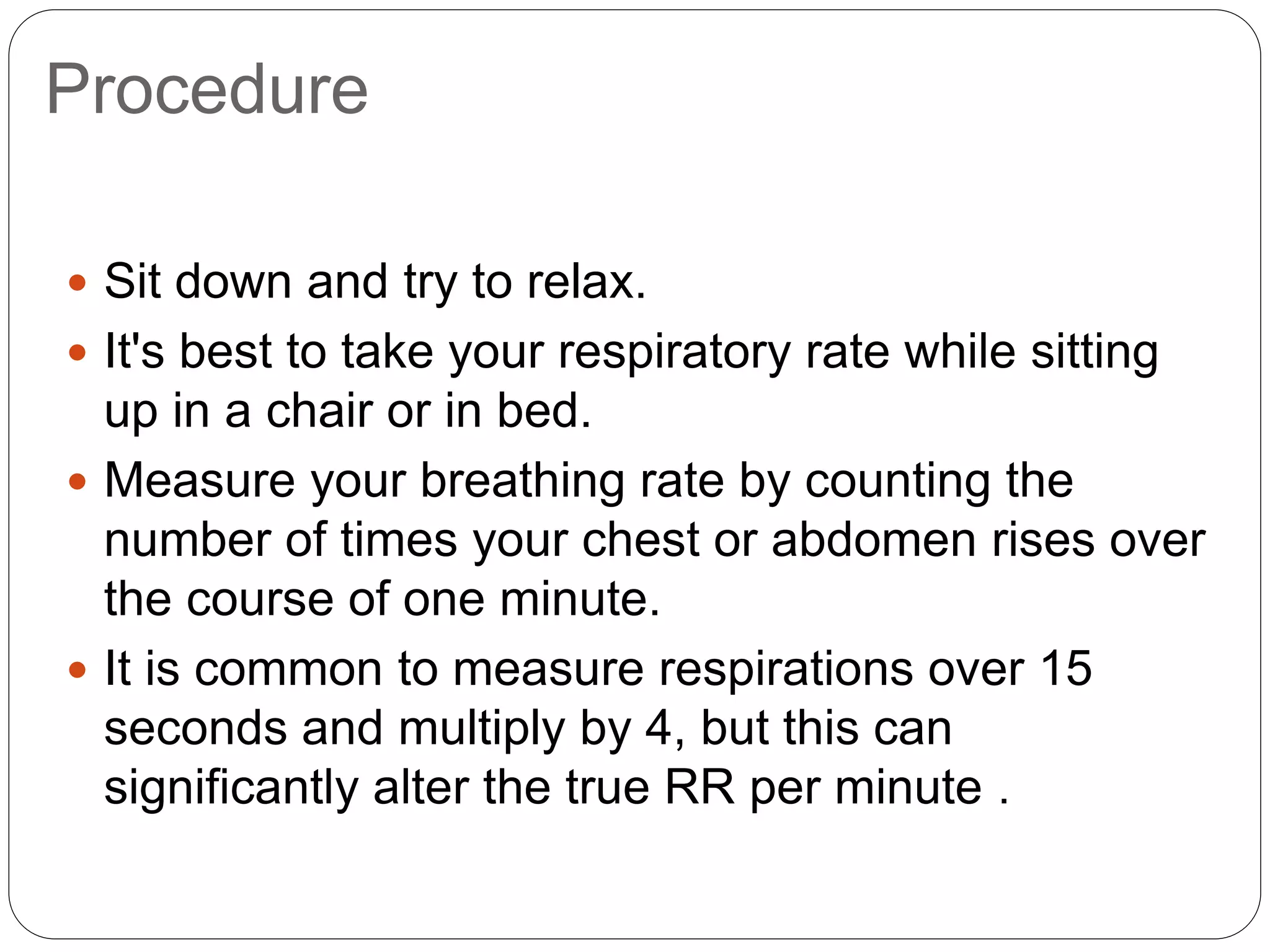 Respiratory rate | PPTX