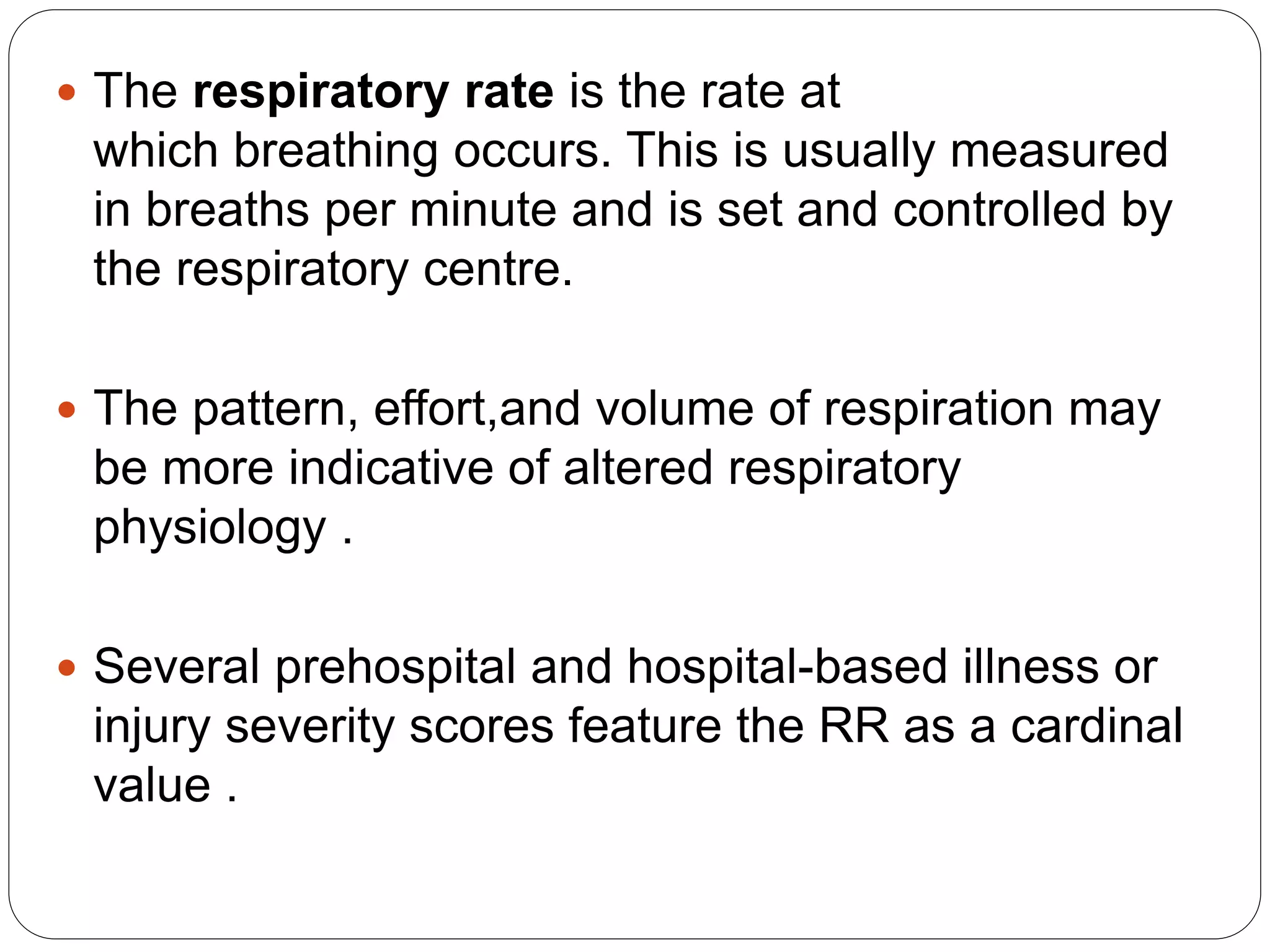 Respiratory rate | PPTX
