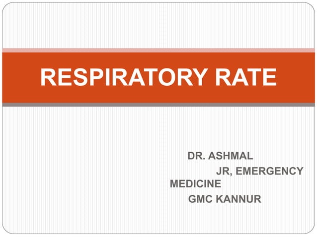 Respiratory rate | PPTX