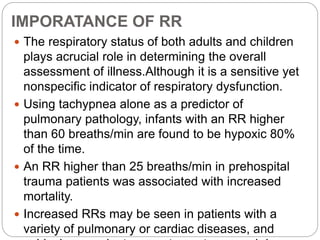 Respiratory rate | PPTX
