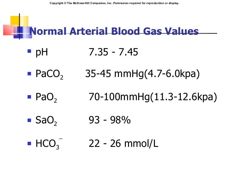 Venous Blood Gas Normal Values In Kpa at Ryan Lott blog