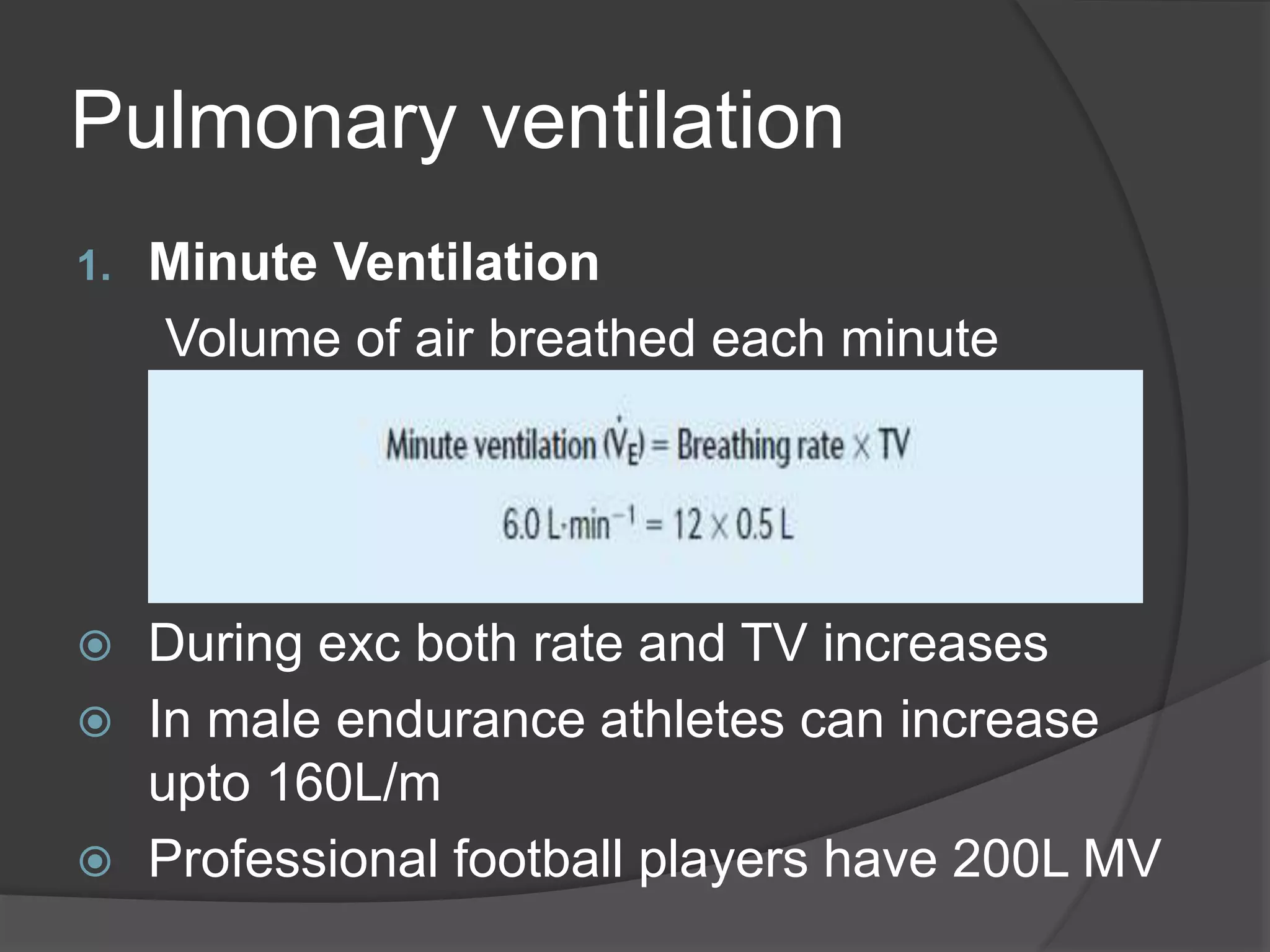 Respiratory response to exercise | PPTX