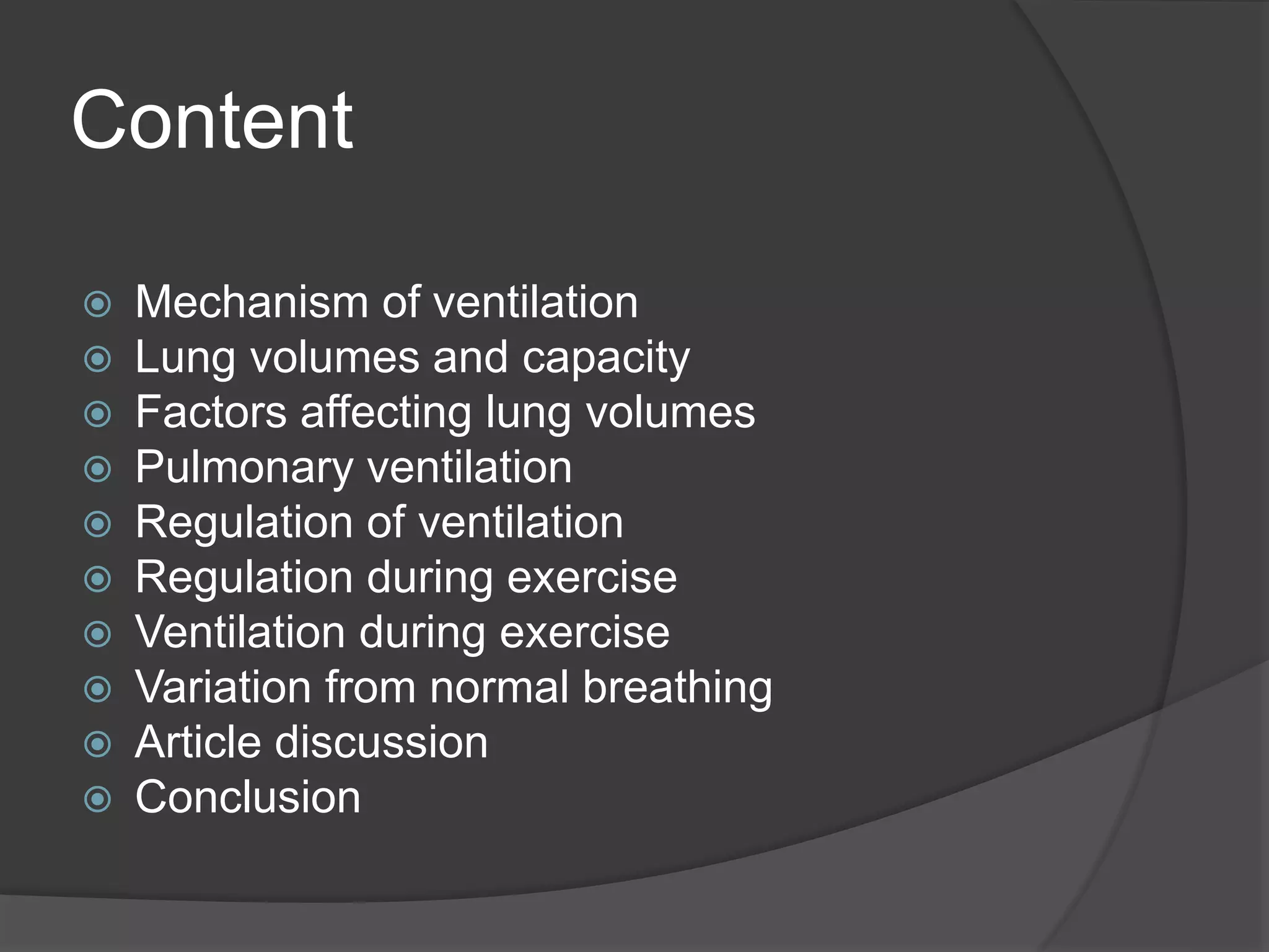 Respiratory response to exercise | PPTX