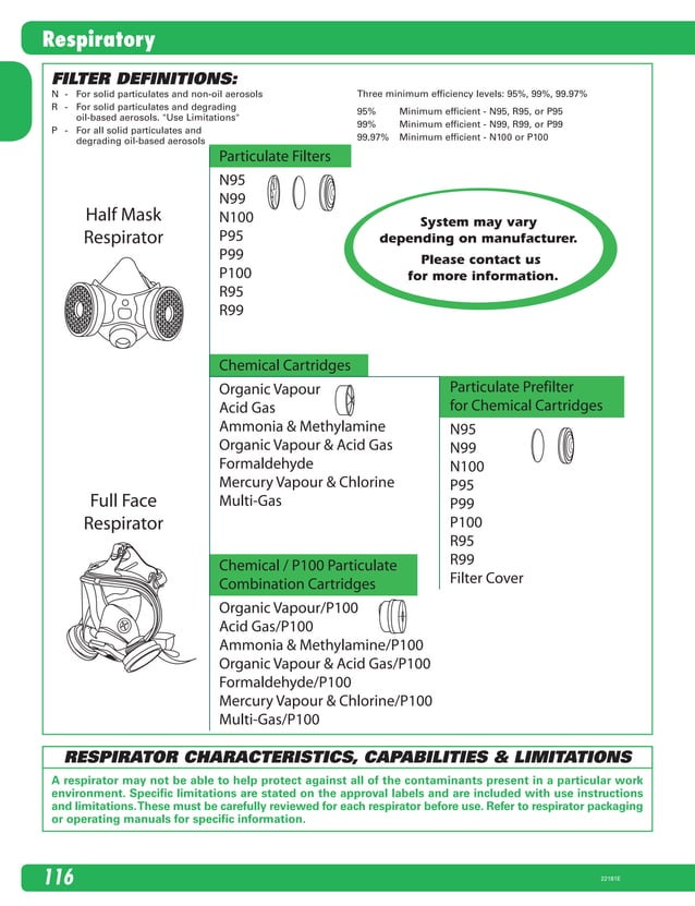 Respiratory Protection Selection Guide PDF | PDF | Lung and Respiratory ...
