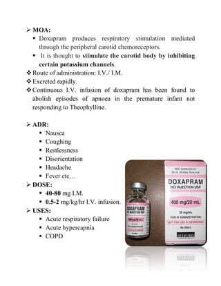 Respiratory stimulants | PDF