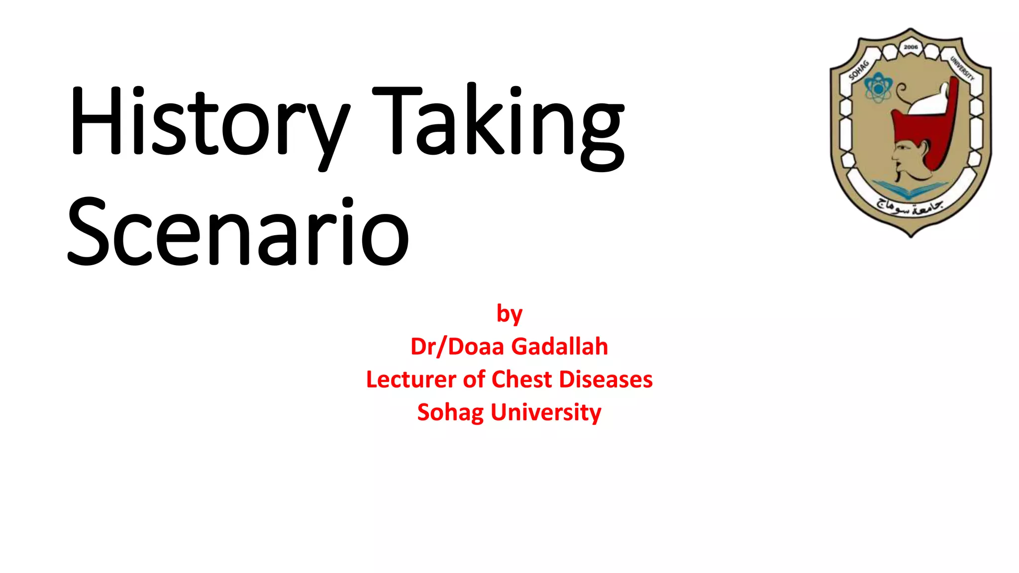 History taking scenario | PPTX