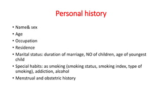 History taking scenario | PPTX