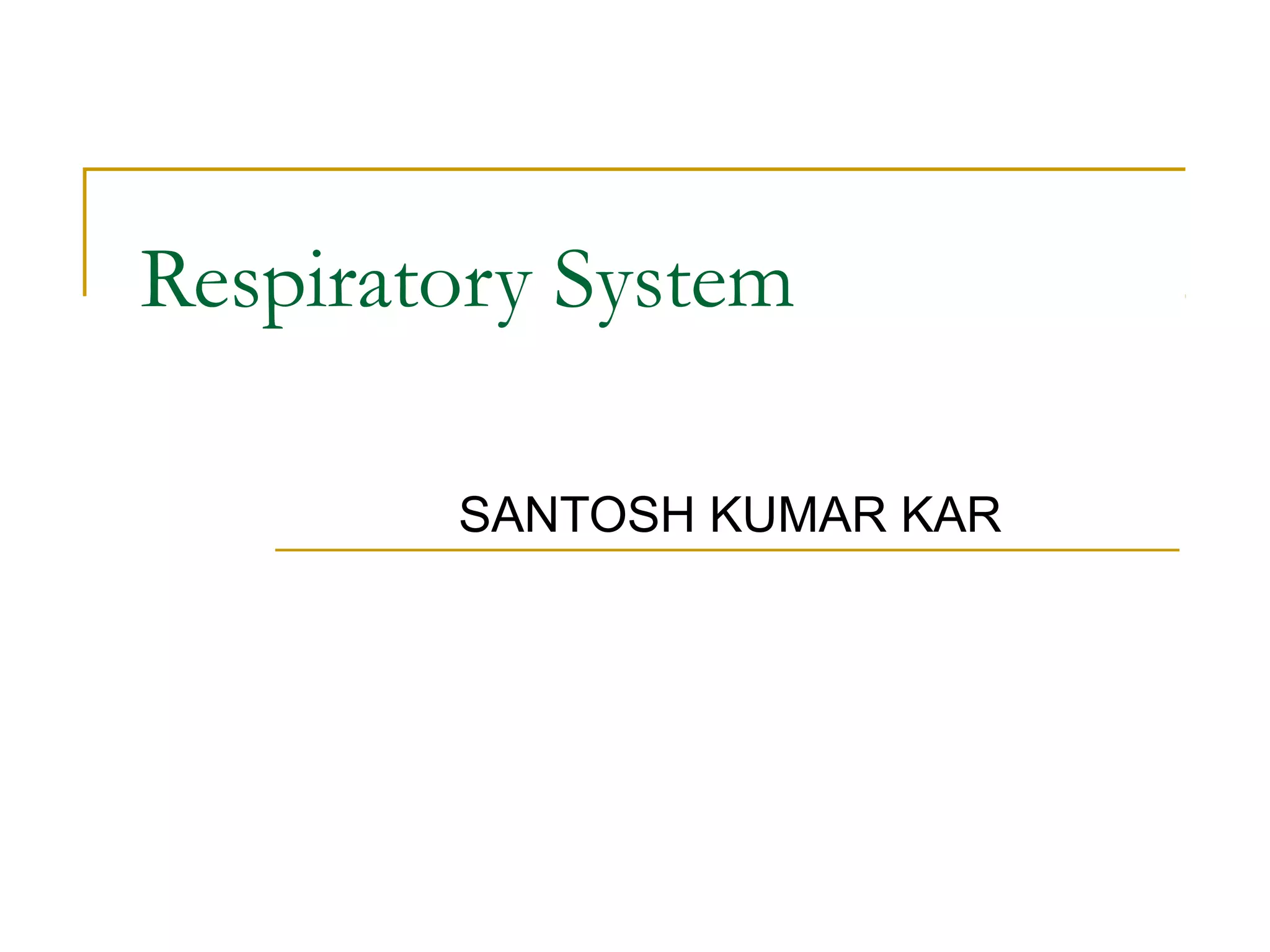 Respiratory system | PPT