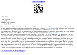 Respiratory System | PDF