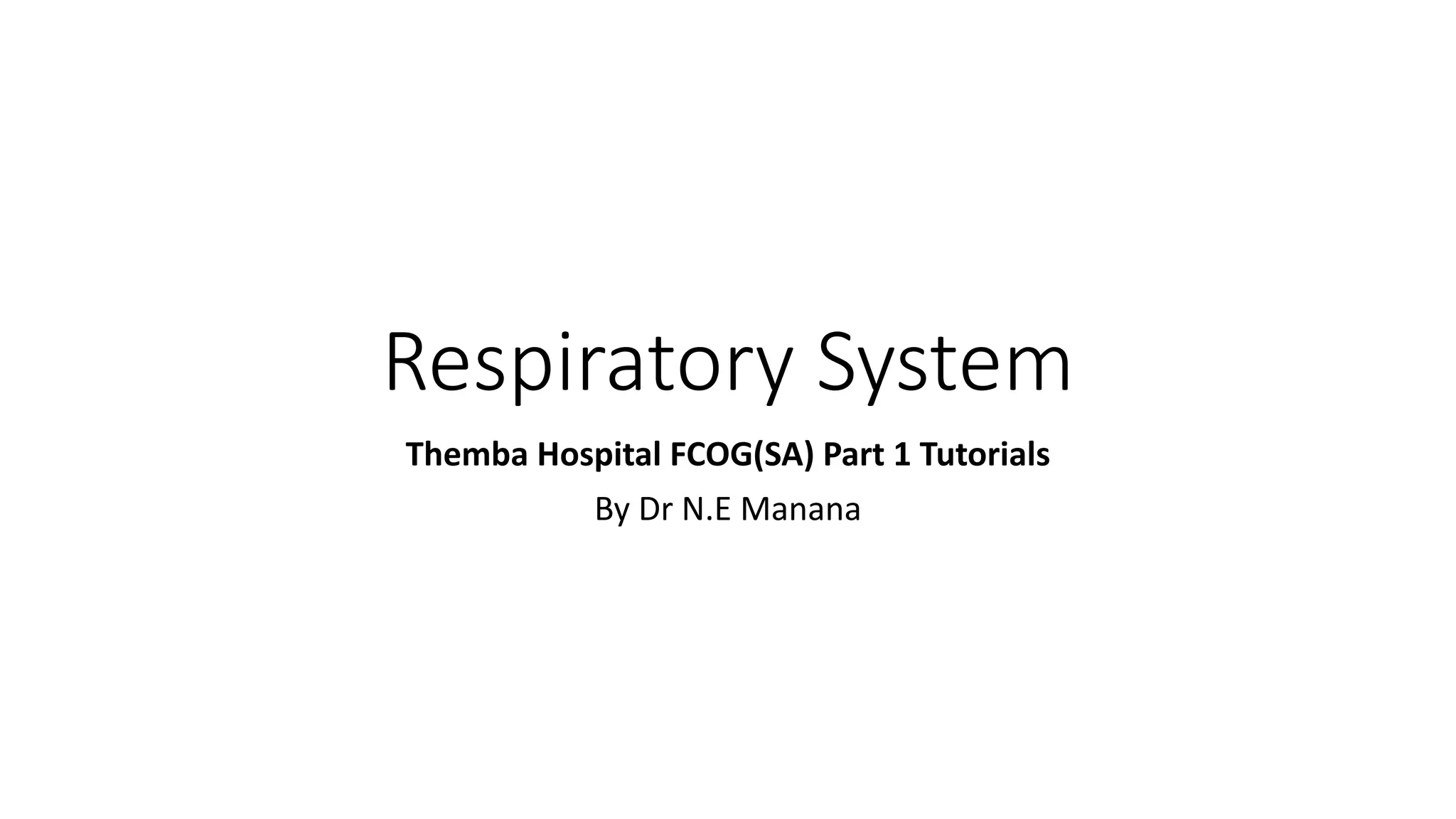 Respiratory System.pptx | Lung and Respiratory Health | Diseases and ...