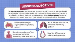 Respiratory System Physiology Experiment | PPT