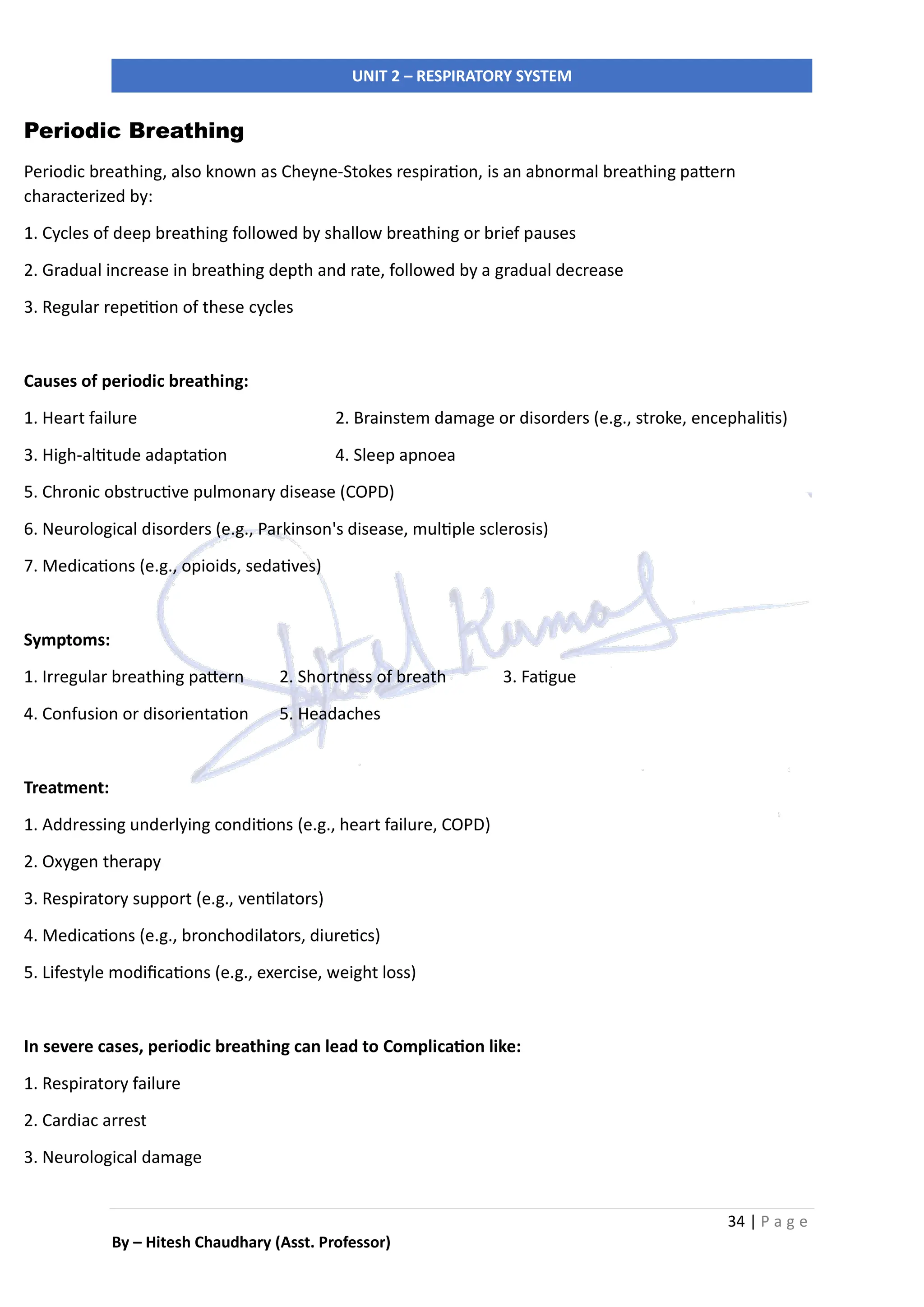 Respiratory System - Unit-2 of Anatomy & Physiology for Nursing ...